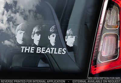 The Beatles - Car Window Sticker - Rock Pop Band Sign Art Gift Faces ...