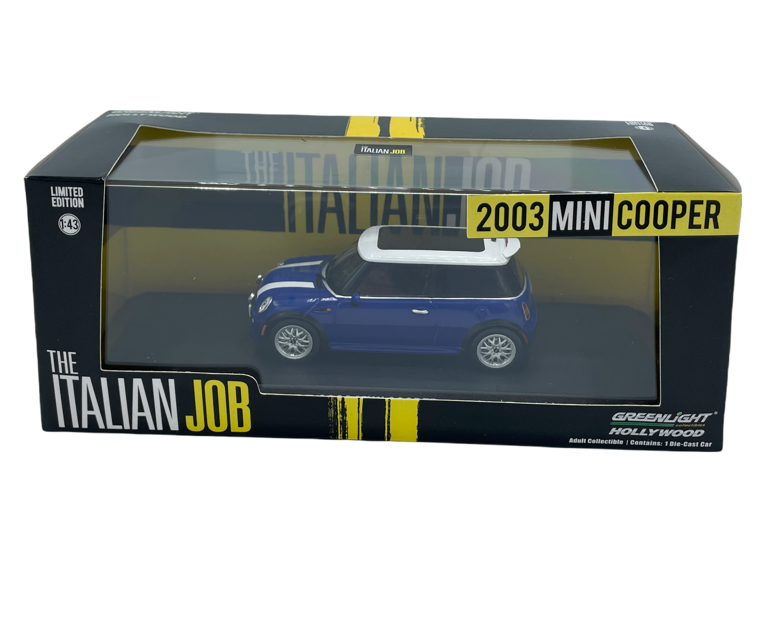 The Italian Job MINI Cooper Blue 1:43 Scale Diecast Metal Vehicle ...