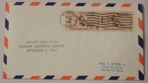 Roseau Minnesota airport dedication September 6 1964 airmail | eBay