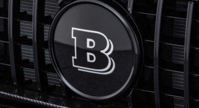 BRABUS DOUBLE-B EMBLEM ON RADIATOR GRILLE MERCEDES BENZ G-CLASS G63 AMG ...