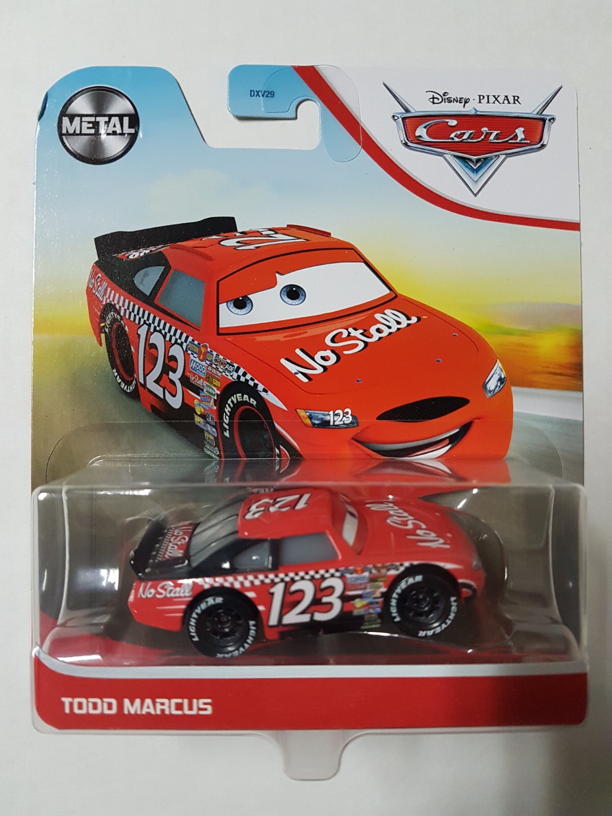 Todd Marcus 123 No Stall Piston Cup Disney Pixar Diecast Cars