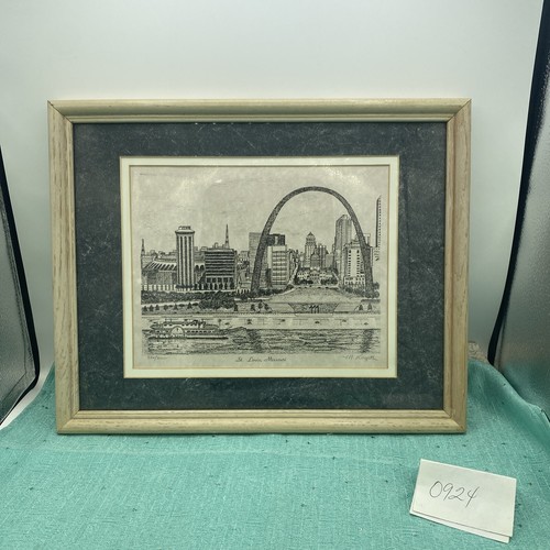 Vintage Gateway Arch St Louis MO Arch Framed Print By M. Rageth #586 Of ...