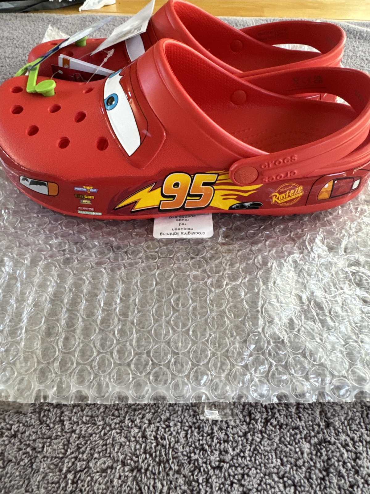 Mens Size 9 - Lightning McQueen Crocs Cars Kachow (205759-610) NEW ...