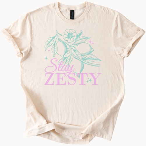 Stay Zesty Lemon Graphic T Shirt Gildan Brand Tee | eBay