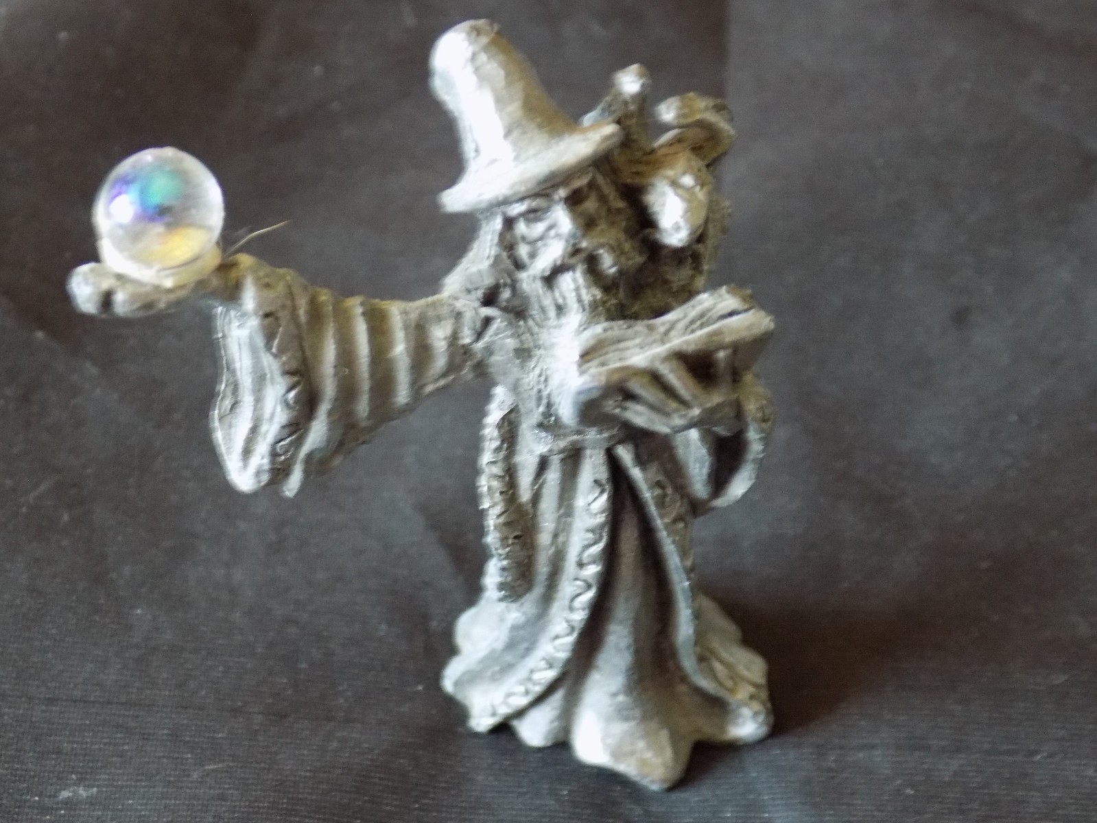 Wizard Pewter Figurine Fantasy Crystal Decorative Collectible NEW! | eBay