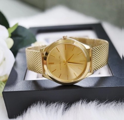 New Michael Kors MK8625 Oversized Slim Runway Stainless Steel Watch for ...