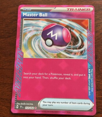 Master Ball 153/162 Pokemon Temporal Forces ACE SPEC Rare | eBay