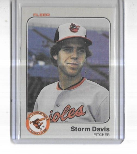1983 Fleer #56 Storm Davis Baltimore Orioles Rookie Card | eBay