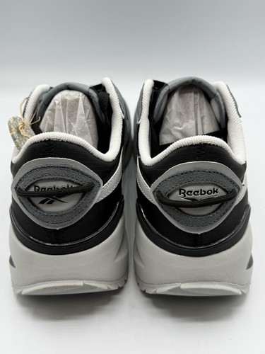 Reebok Forte Racer Shoes Men New Black Grey Sneakers | eBay