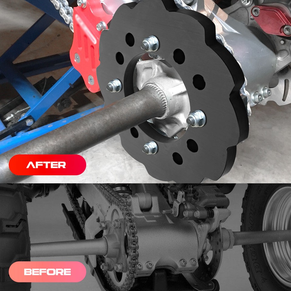 For Honda TRX250R TRX300EX TRX300X TRX400X ATV Aluminum Rear Sprocket ...