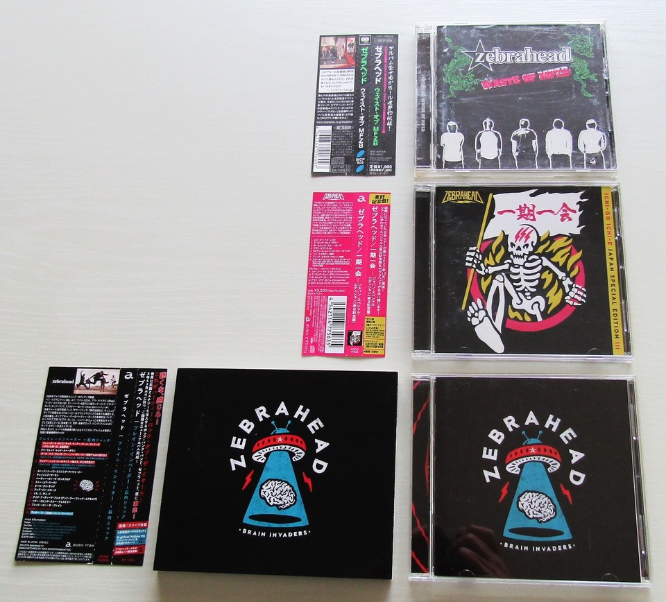 Zebrahead CDs Brain Invaders, Playmate of the Year Ichi-go Ichi-e set ...