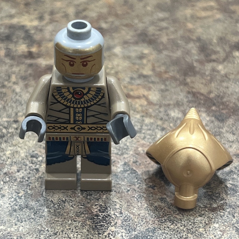 Lego Pharoah's Quest Gold Face Mummy Minifigure 7327 Amset-Ra pha007 ...