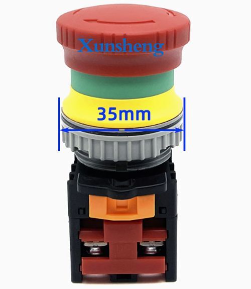 10pc/box TN3BKR-2B Emergency stop button switch 30mm hole ( 2 Normally ...
