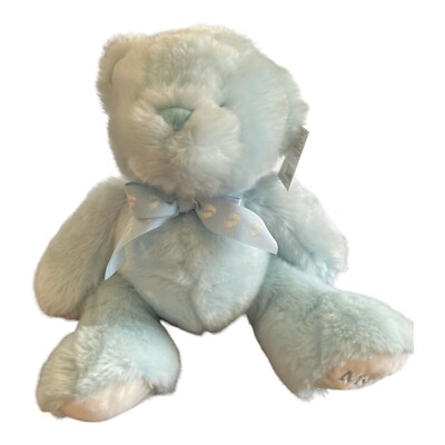 Baby Ganz My First Teddy Bear Blue Bow New With Tags Soft Squishy | eBay