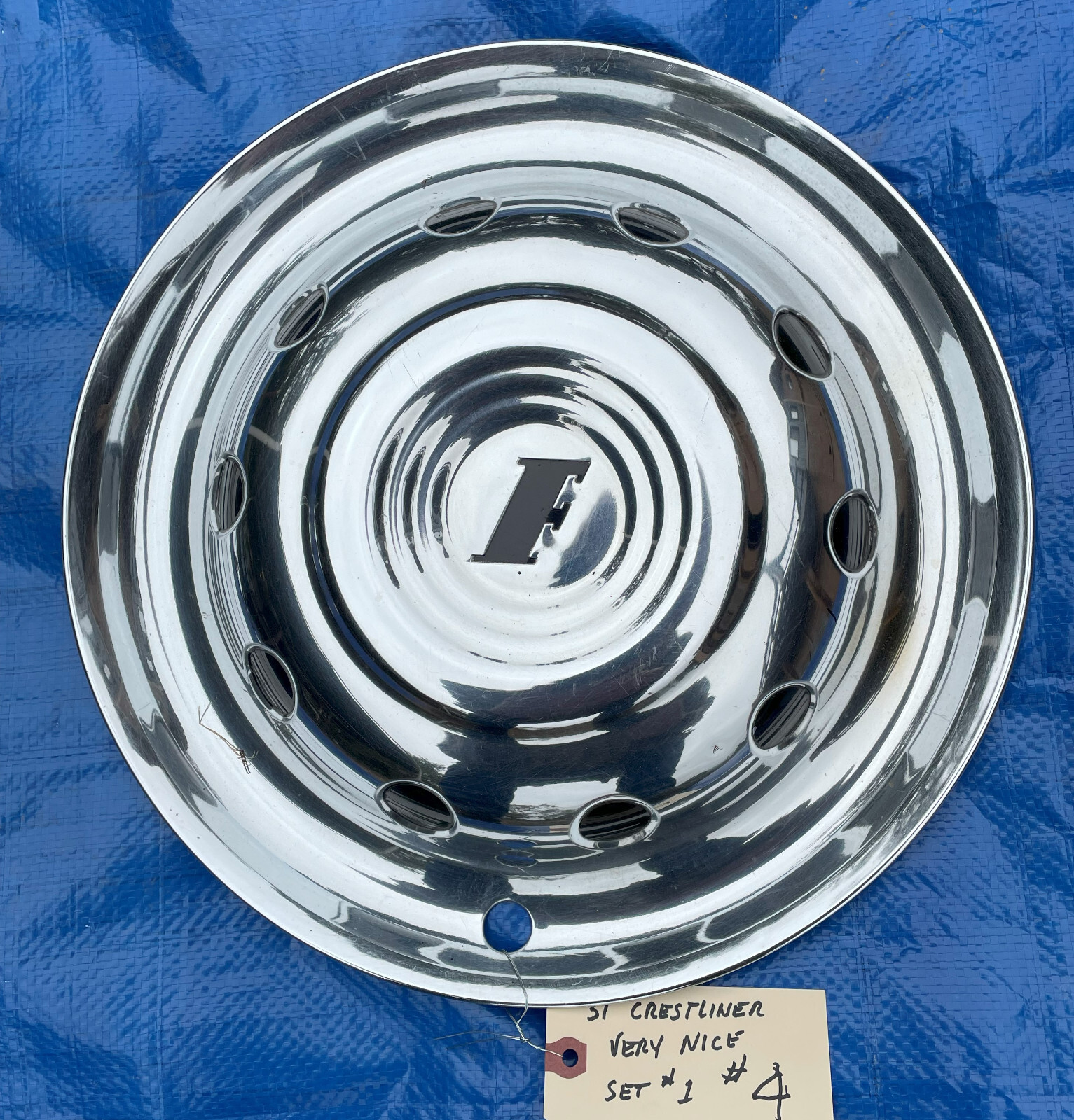 Flathead Ford 1951 Ford "Crestliner" wheel covers set of four | eBay