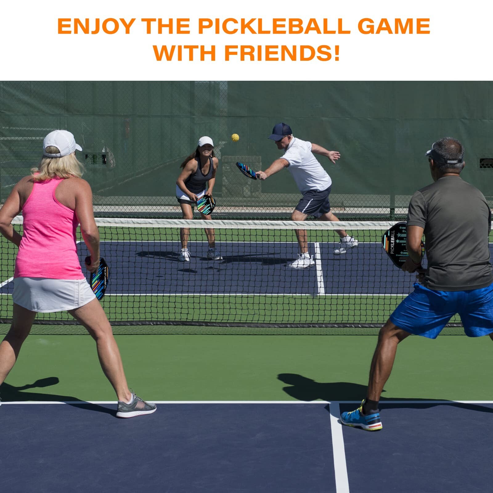 Pickleball Paddles, USAPA Standard Pickleball Paddles Set of 4 or 2 ...