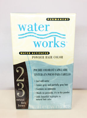 Water Works Powder Hair Color Permanent # 23 Natural Dark Brown | eBay