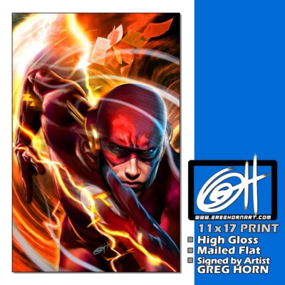 The Flash High Quality 11x17 Print Signed by Artist Greg Horn | eBay