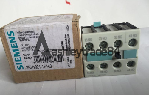 1PCS Siemens 3RH1921-1FA40 Auxiliary Contact 4NO New | eBay