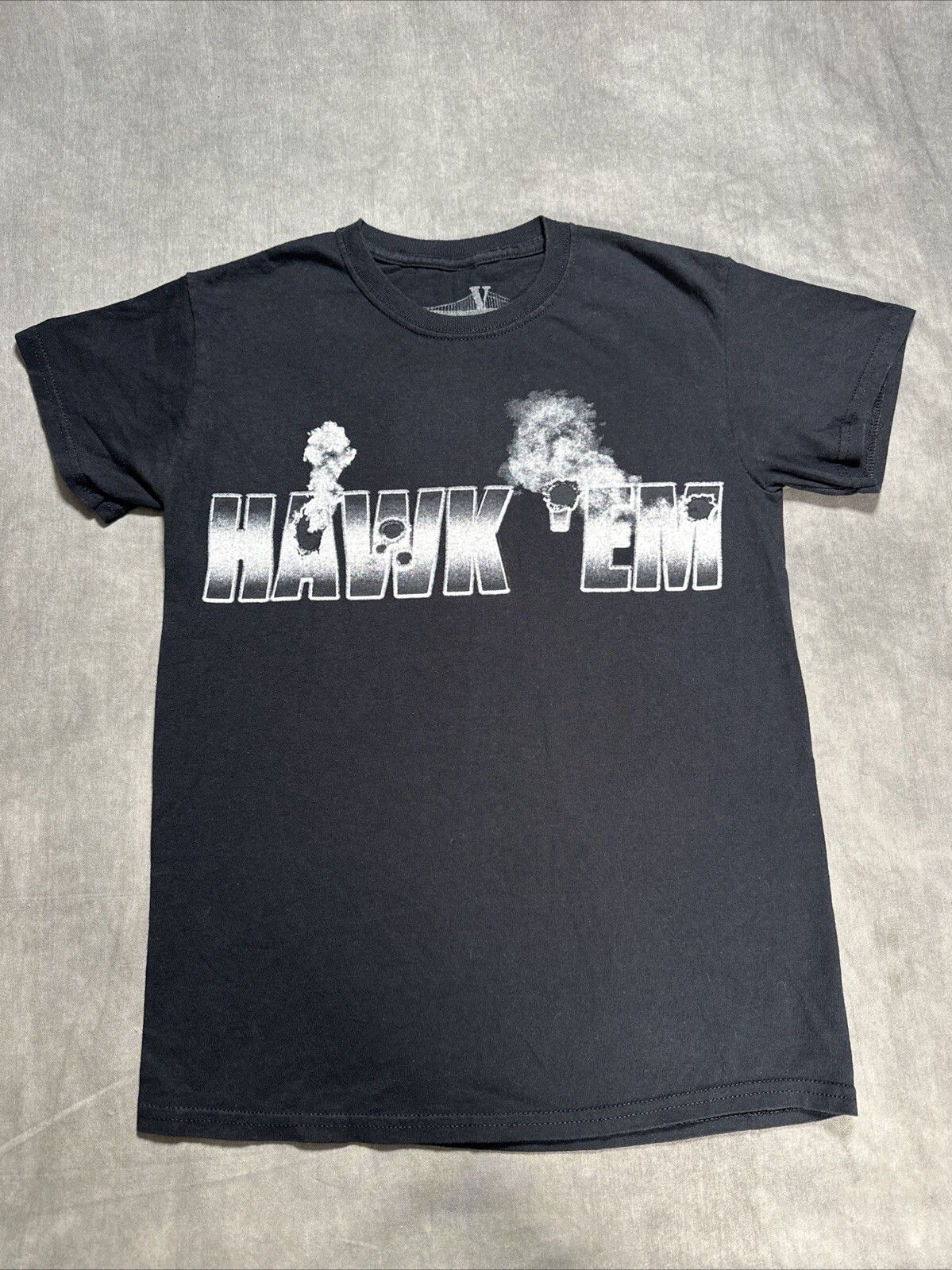 Vlone Pop Smoke Meet The Woo 2 Hawk em Double Sided T… - Gem