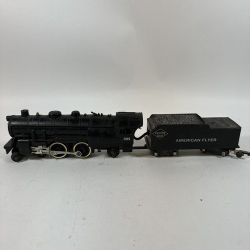 AMERICAN FLYER #302 AC Reading Lines Steam Engine Locomotive and Tender ...