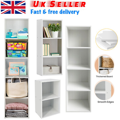 2 3 4 5 Tier Cube Storage Unit Cabinet Bookcase Display Shelves ...