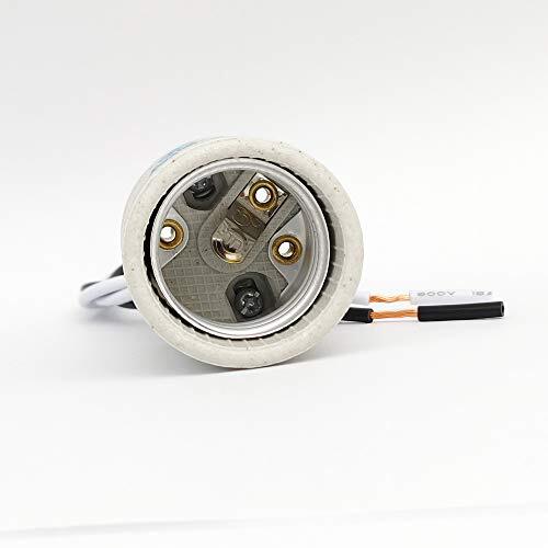 E26 Socket Ceramic Standard Medium Screw Socket E26 E27 Bulb Lamp ...