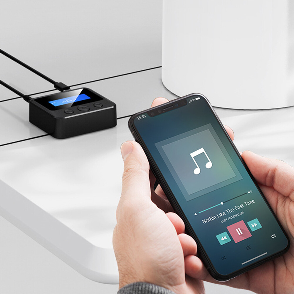 LCD Wireless Adapter A2DP/AVRCP Protocol Wireless Audio Adapter Dual ...