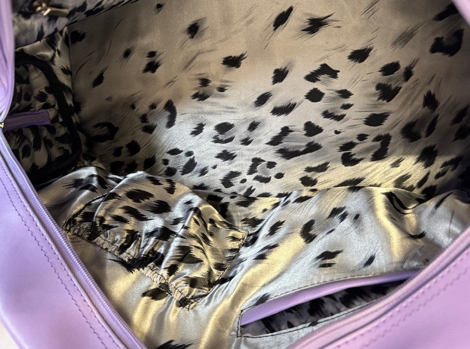 LUCA BOCELLI Brand New Lavender Travel Holdall With Shoulder Strap- CG ...