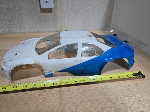 Vintage 1/10 Scale Race Spoiler Plastic Shell Body RC Remote Control ...