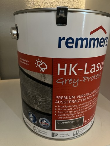 Remmers HK-Lasur 3in1, 5 l graphitgrau Holzlasur NEU | eBay.de