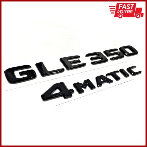 2pcs Gloss Black For GLE350 + 4MATIC Rear Trunk Emblem Badge Nameplate ...