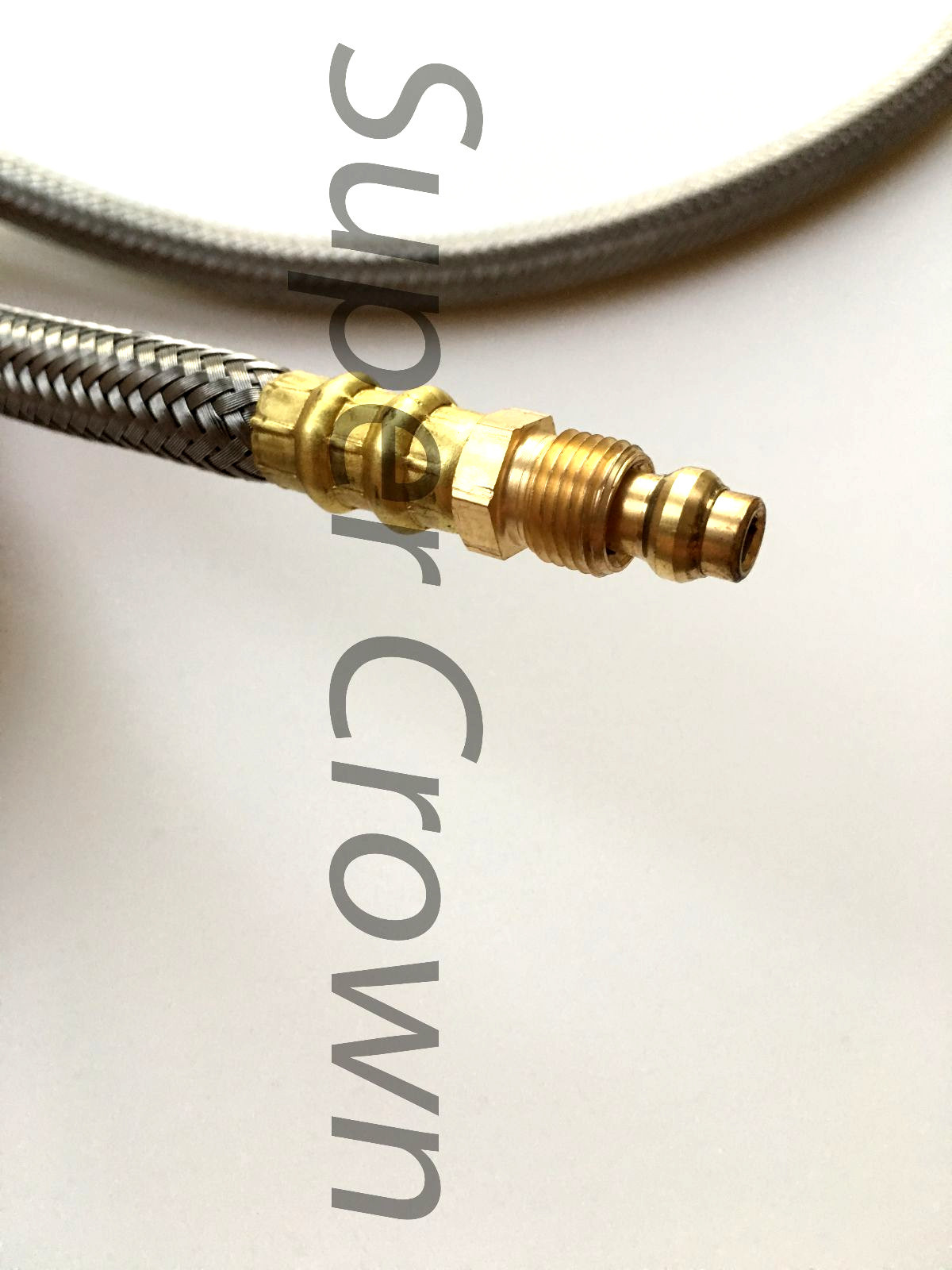 High Pressure Flexible Stainless Mesh Surround Lube Hose Bijur 4mm x 78 ...