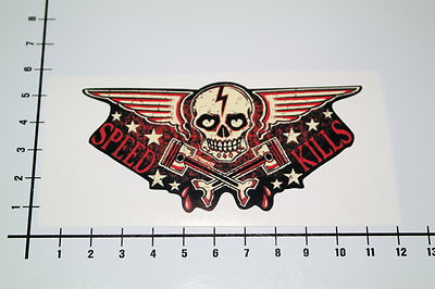 SPEED KILLS Aufkleber Sticker Skull Kolben Rods Tattoo Wings V8 Stars ...