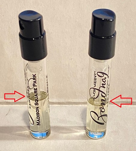 LOW FILL 2x Bond No.9 Madison Square Park Sample 0.057 oz 1.7 ml Edp ...