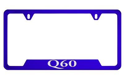 Blue License Plate Frame For Q60 | eBay
