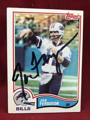 Joe Ferguson -Arkansas- Buffalo Bills Autographed Card | eBay
