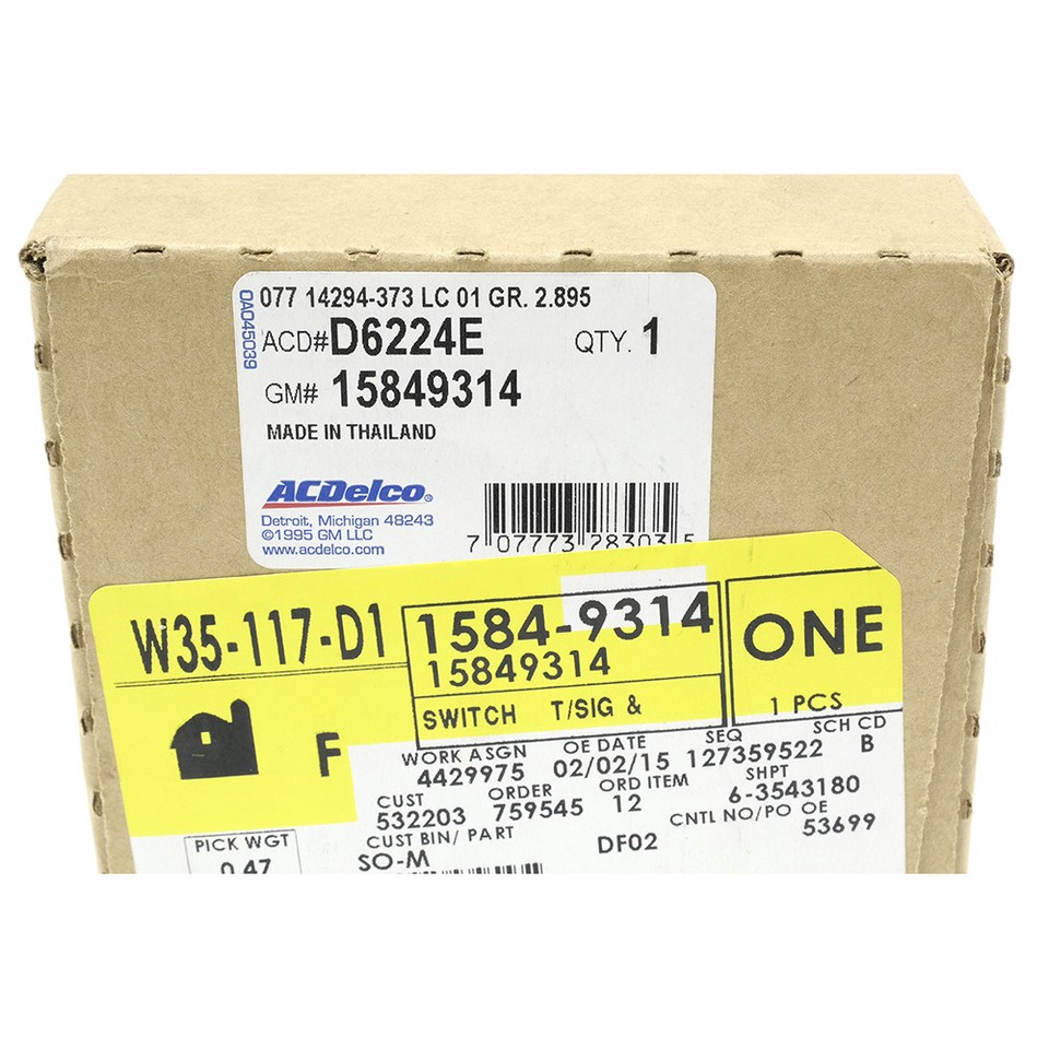 OEM NEW Combination Switch Turn Signal w/ Rear Wiper 07-14 GM Truck SUV ...