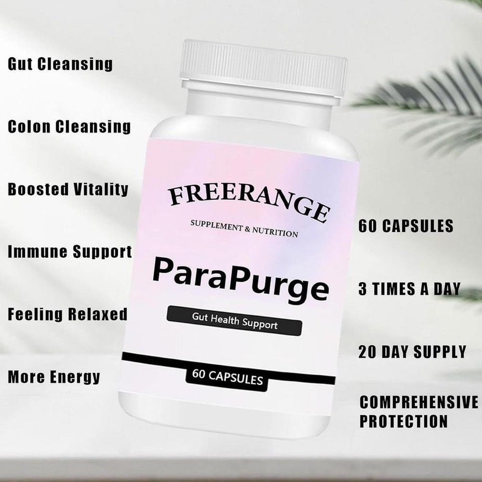 1X ParaPurge Gut Cleanse - Gut and Colon Support Supplement 60 Capsules ...