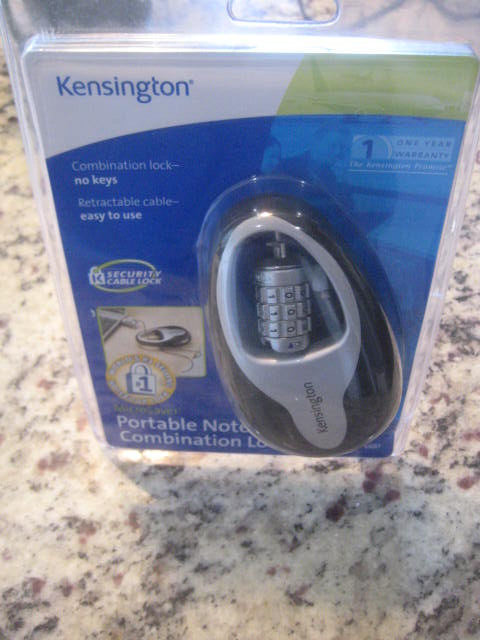 NEW Kensington MicroSaver Portable Notebook Laptop Security Combination ...