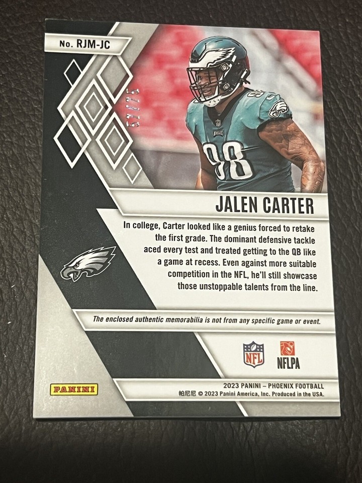 Jalen Carter Rookie Card Panini Phoenix 57/75 | eBay