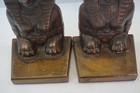 VINTAGE BOOKENDS BRONZE EGYPTIAN REVIVAL SPHINX PAIR SET BOOK ENDS ...
