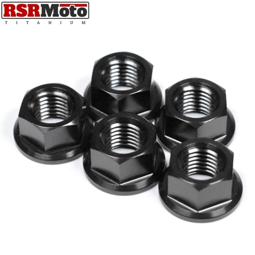 Yamaha R6 Titanium Rear Sprocket Nuts, 2002-2003, Black | eBay