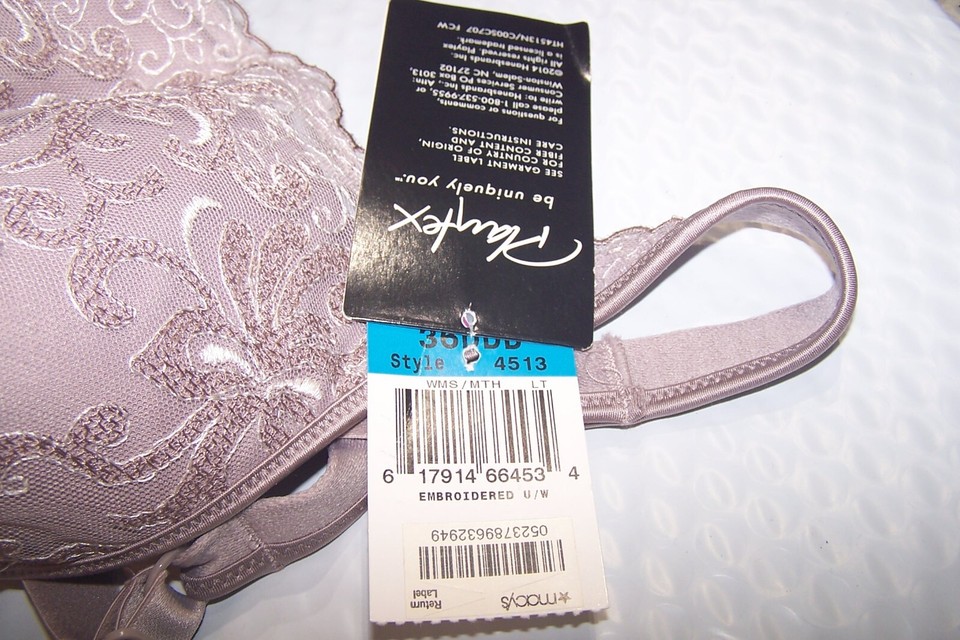 NWT Playtex Secrets Feel Gorgeous Embroidered Underwire Bra Style 4513 ...