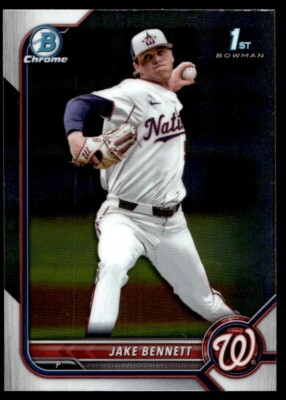 2022 Bowman Chrome Jake Bennett Rookie A12 Washington Nationals #BDC ...