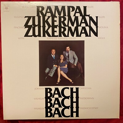 Bach~Rampal~Zukerman~Flute Violin Viola~1975 Columbia Masterworks ...