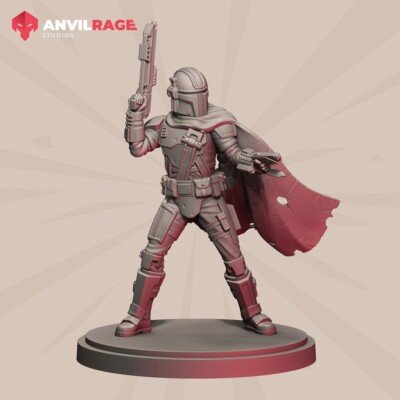 Mercenary Captain | Shatter Scale | Anvilrage Studios | 3D Printed ...