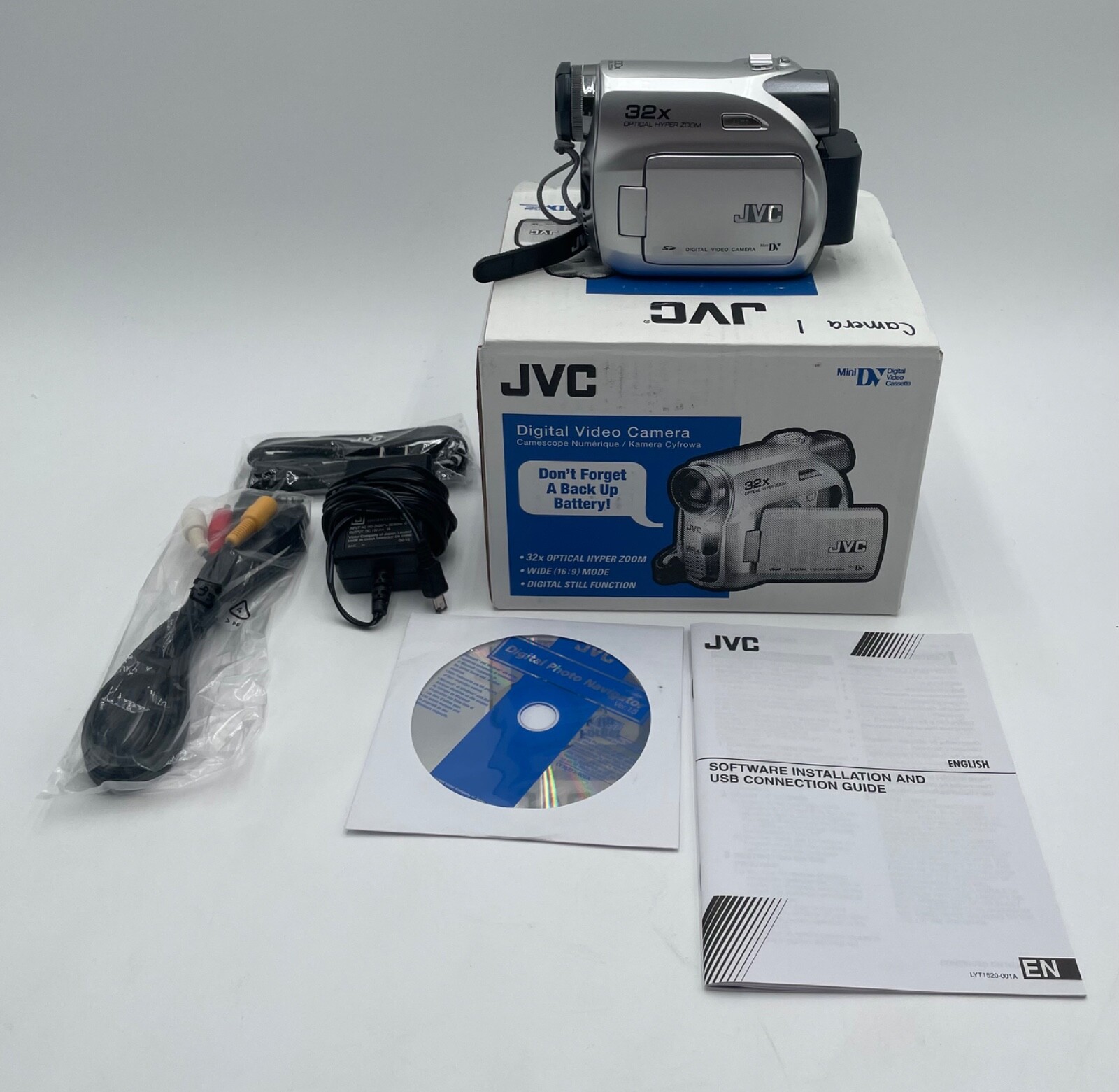 JVC Digital Video Camera GR-D370u 32x Optical Zoom 800x tested ...