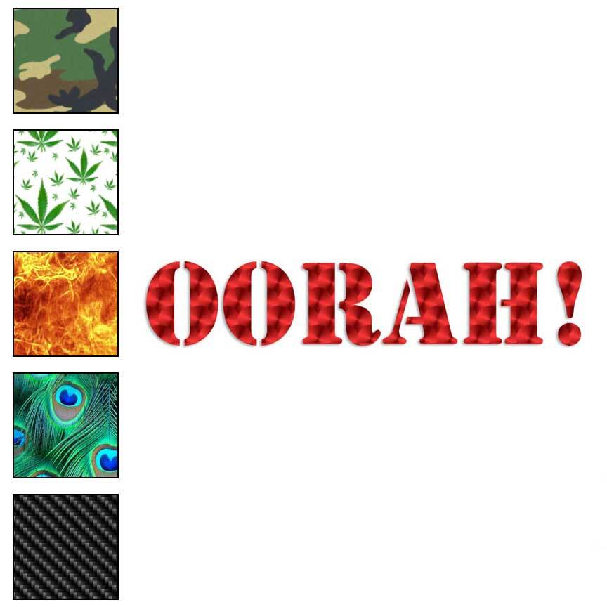 Oorah ! Army, Vinyl Decal Sticker, 40 Patterns & 3 Sizes, #3682 | eBay