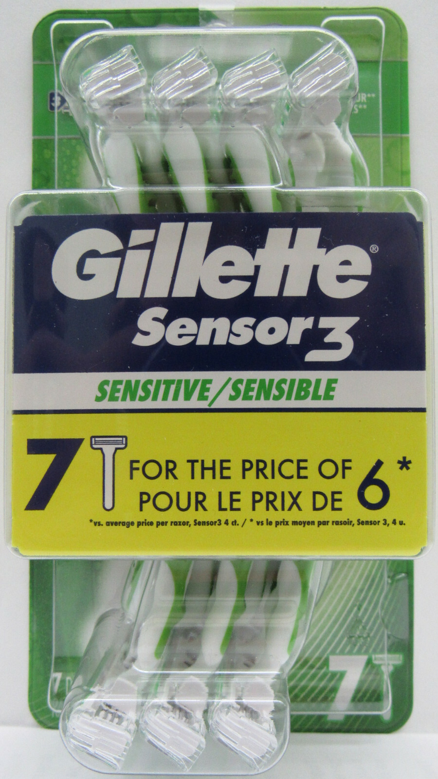 Gillette Sensor 3 Sensitive Disposable Razors 7CT. for sale online | eBay